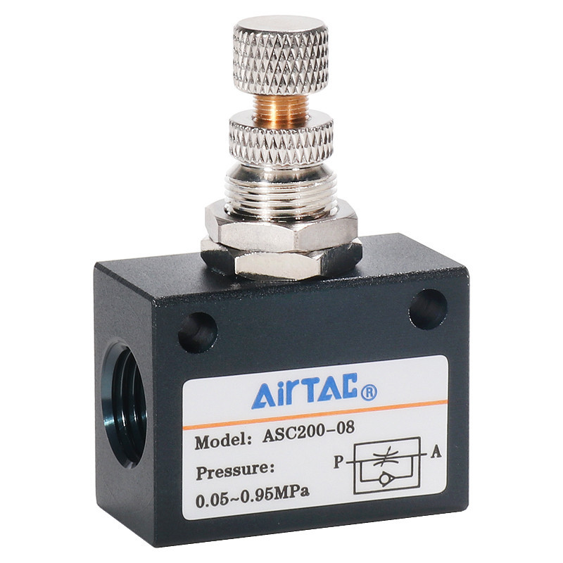 Airtac ASC100-06/200-08/300-10/300-15 วาล์วหมุนเวียนความเร็ว วาล์วปีก ...