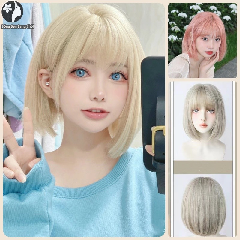 คอสเพลย์ผมสั้น Bobby Head วิกผมลดอายุน่ารัก | Shopee Thailand