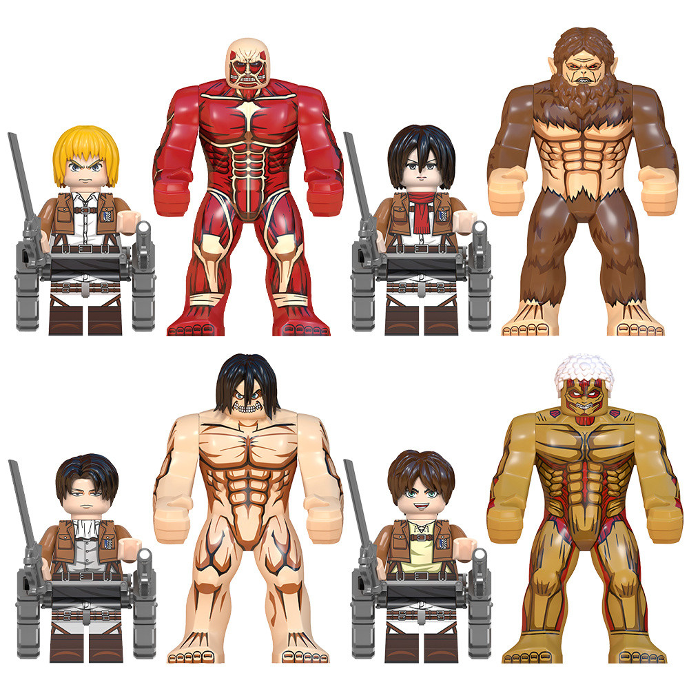 ใช้งานร่วมกับ Lego Anime Series Beast Giant Levi Mikasa Allen ใส่บล็อก ...