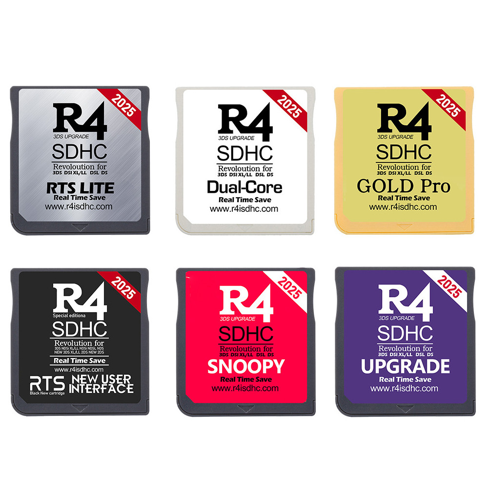 R4 SDHC 2025 อะแดปเตอร์ทองสําหรับ 3DS DSL XL/LL 2025 R4 SDHC อะแดปเตอร์ Burning Card การ์ดเกม ...