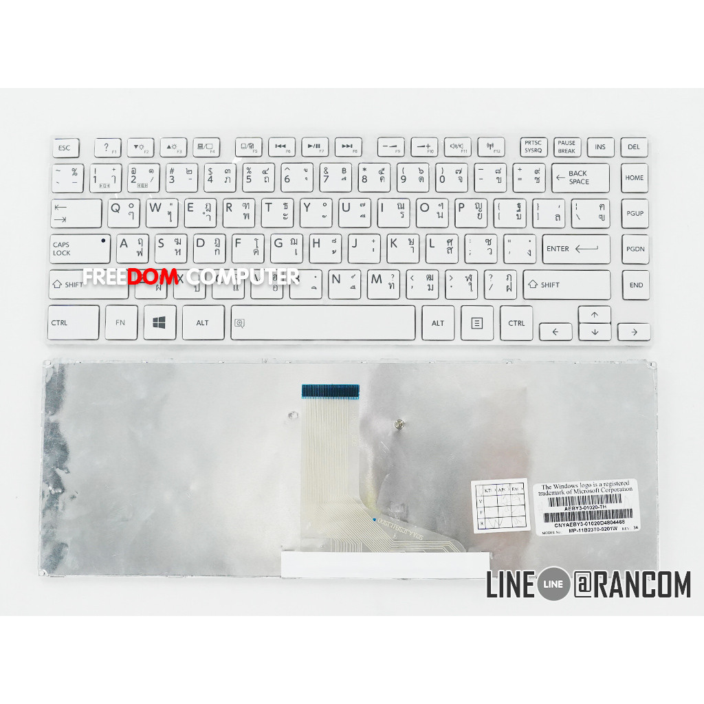 คีย์บอร์ด Toshiba Satellite L800 L805 L830 L835 L840 L840D C800 M840 ...