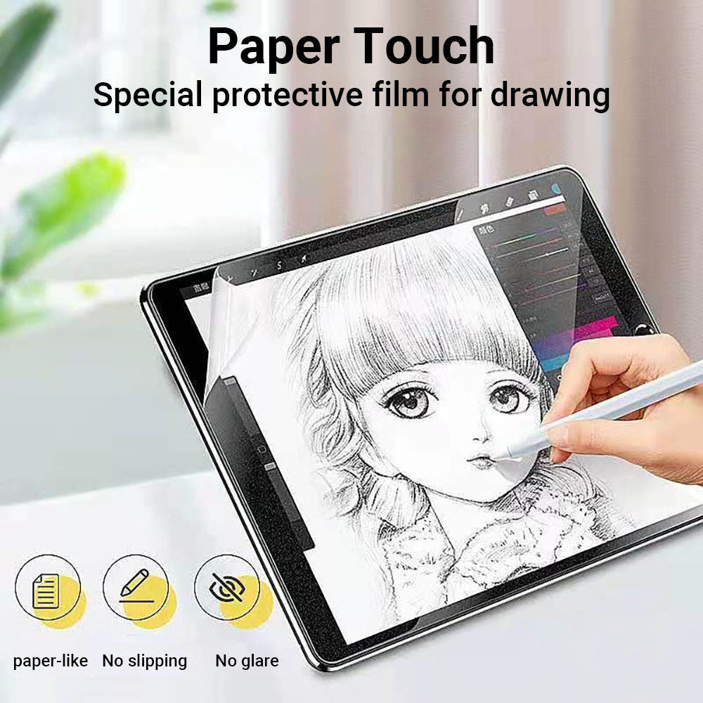 ฟิล์มกระดาษ iPad เหมาะสำหรับ iPad5 6 7 8 9 Pro 11 Air 3 4 5 Gen10 นิ้ว ...