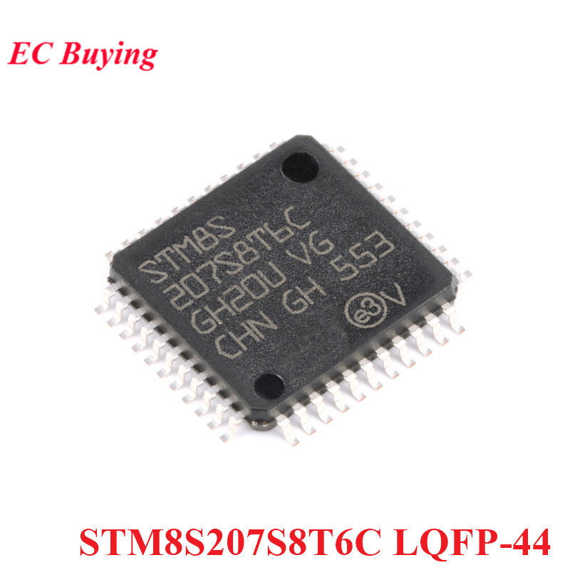Stm8s207s8t6c STM8S207 STM8 STM8S 207S8T6C LQFP-44 ARM 24MHz 64KB แฟลช ...
