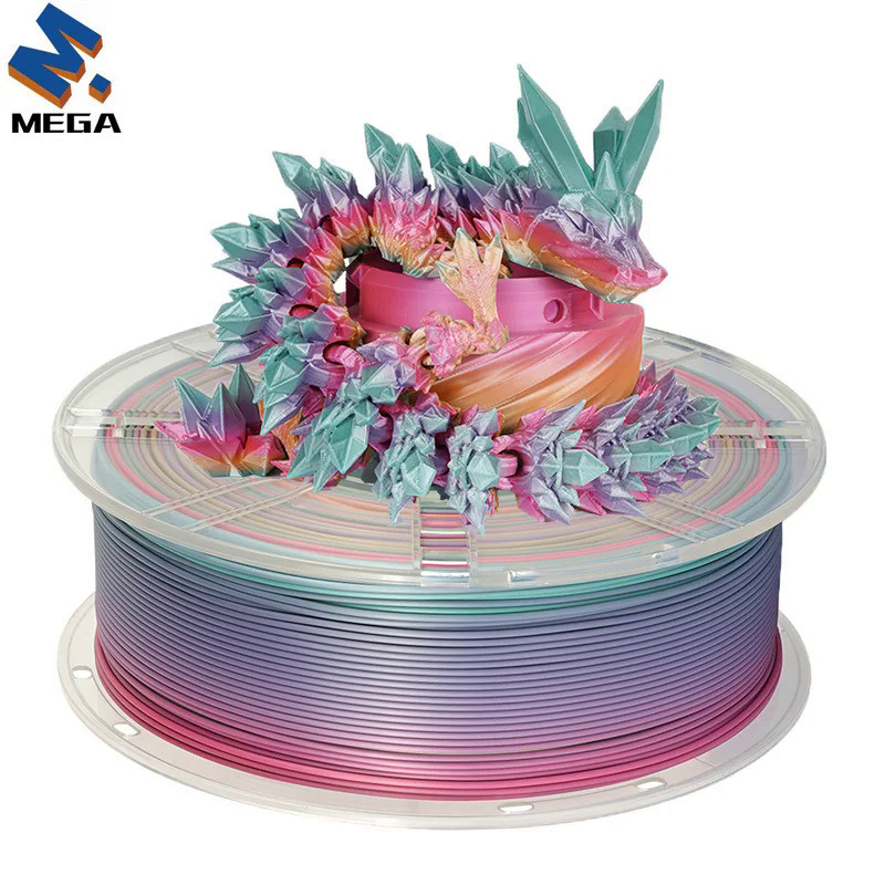 Rainbow Filament PLA Changing Color change Rainbow PLA 3D printing ...