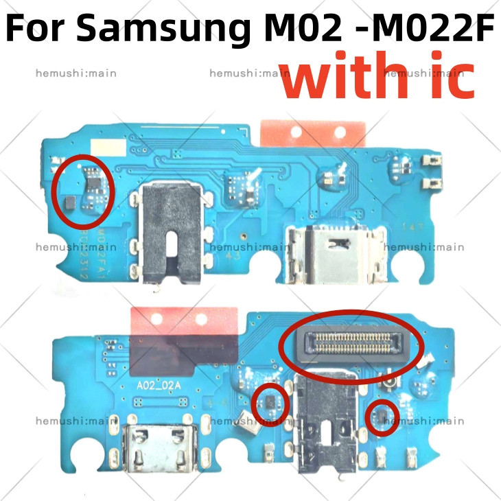 & USB ชาร์จพอร์ตสําหรับ Samsung M02 -M022F เมนบอร์ด flex พอร์ต USB ...