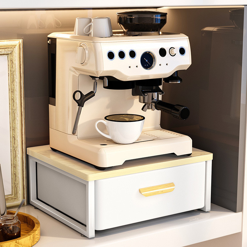 ชั้นวางเครื่องชงกาแฟแคปซูลโต๊ะวางถ้วยน้ำถุงชากล่องเก็บของฐานชั้นวางกาแฟ ...