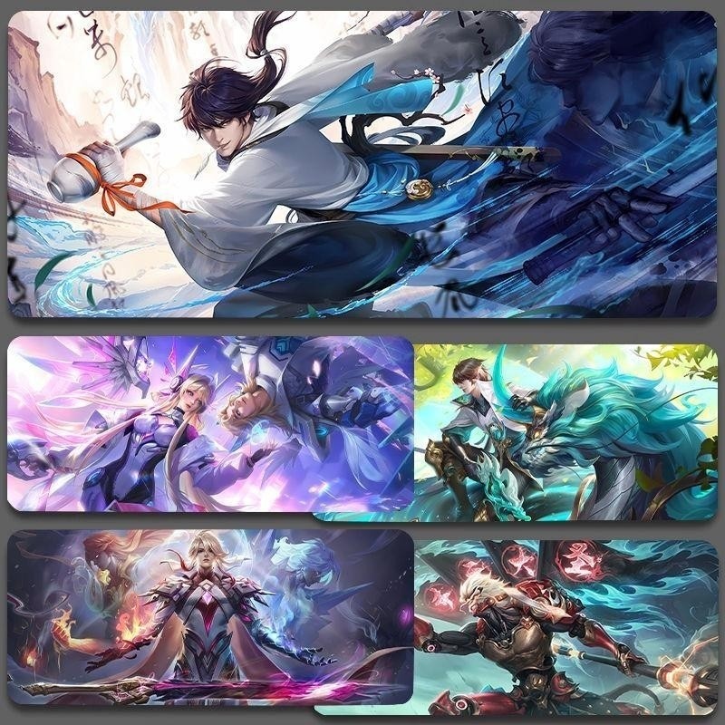 แผ่นรองเมาส์ Honor of Kings สำหรับ Hok Gamers ขนาดใหญ่พิเศษหนาแป้นพิมพ์ ...