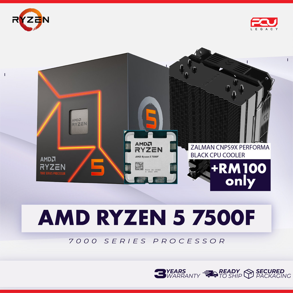 Amd RYZEN 5 7500F AM5 PROCESSOR | Shopee Thailand