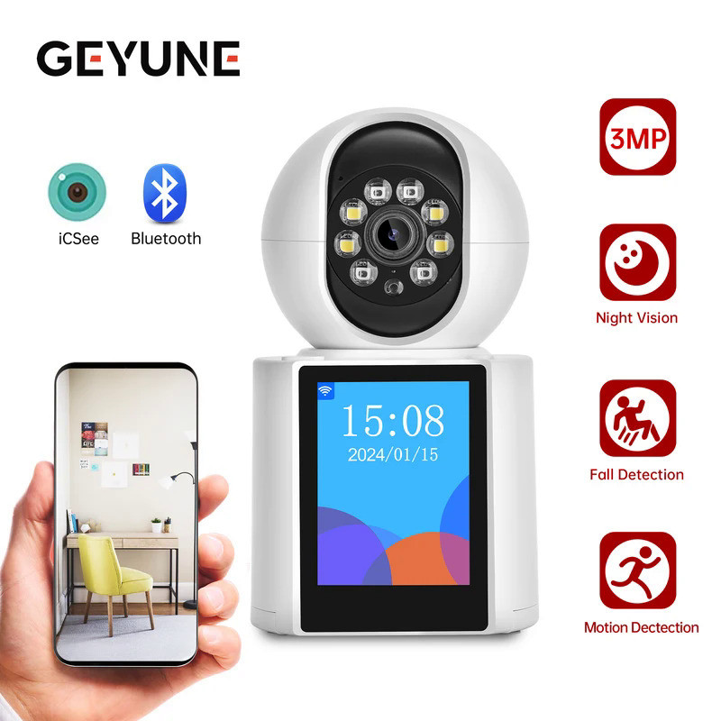 One-Key Call CCTV Camera Video Call Smart Wifi with 2.8 Inch IPS Screen ...