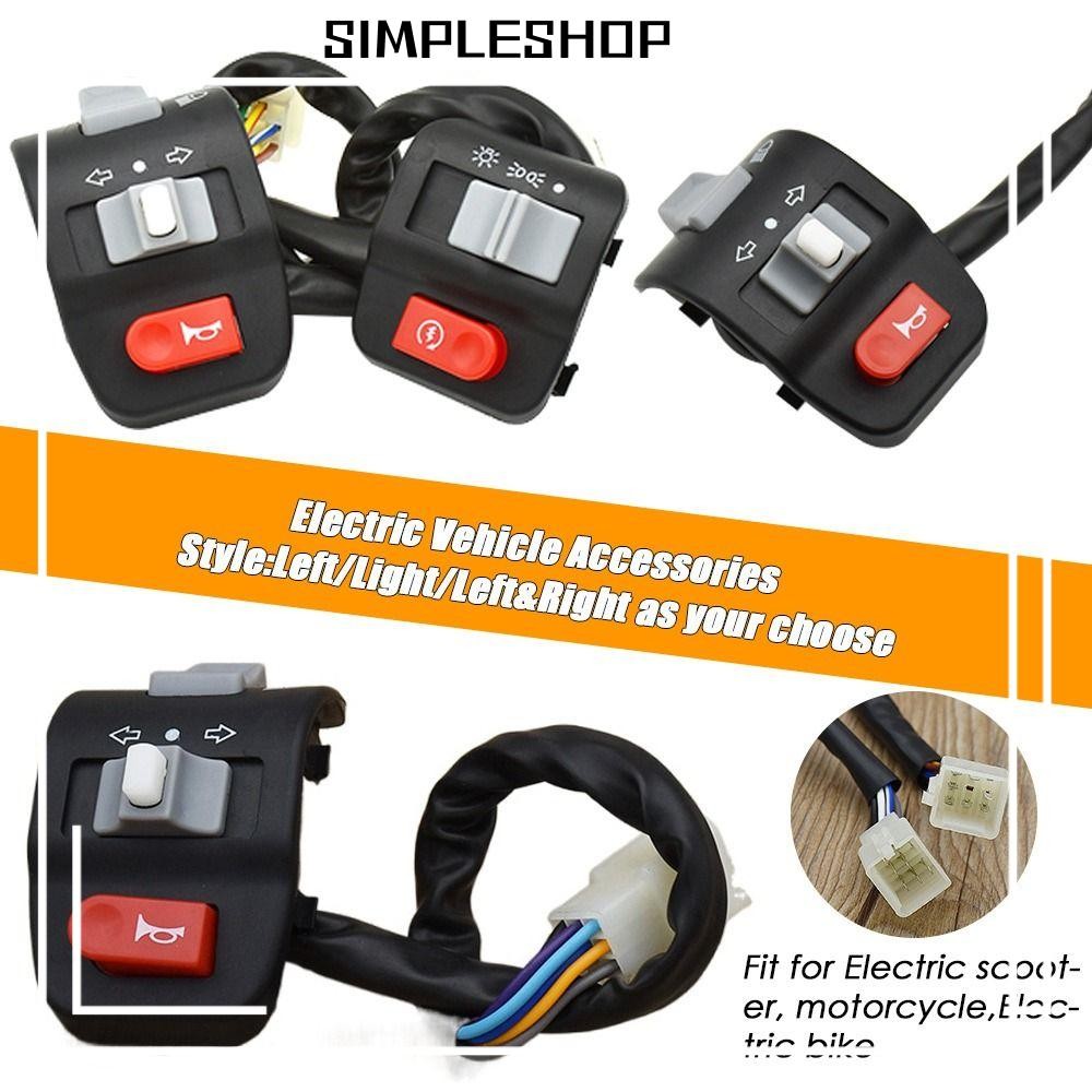 SIMPLESHOP สวิตช์แฟลช LED และสายไฟ อุปกรณ์ไฟฟ้าสำหรับรถ พร้อมสวิตช์แตร | Shopee Thailand