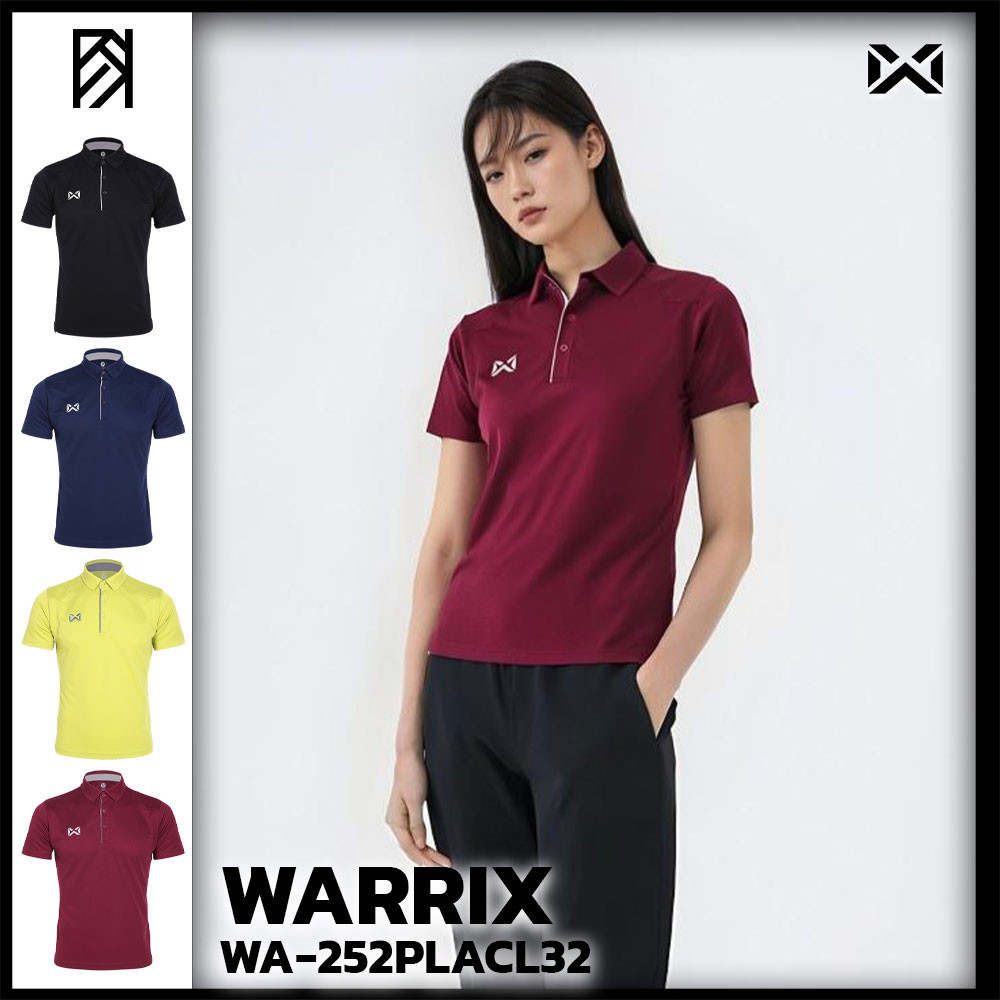 เสื้อ WARRIX รุ่น NOVA ESSENCE รหัส WA-252PLACL32 วาริกซ์ เสื้อโปโล WARRIX ชายและหญิง ของแท้100% ...