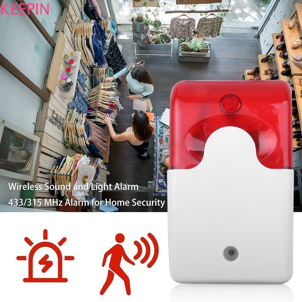 KEEPIN Wired Strobe Siren, Lndicator Light 12V /220V Sound Alarm, Anti ...