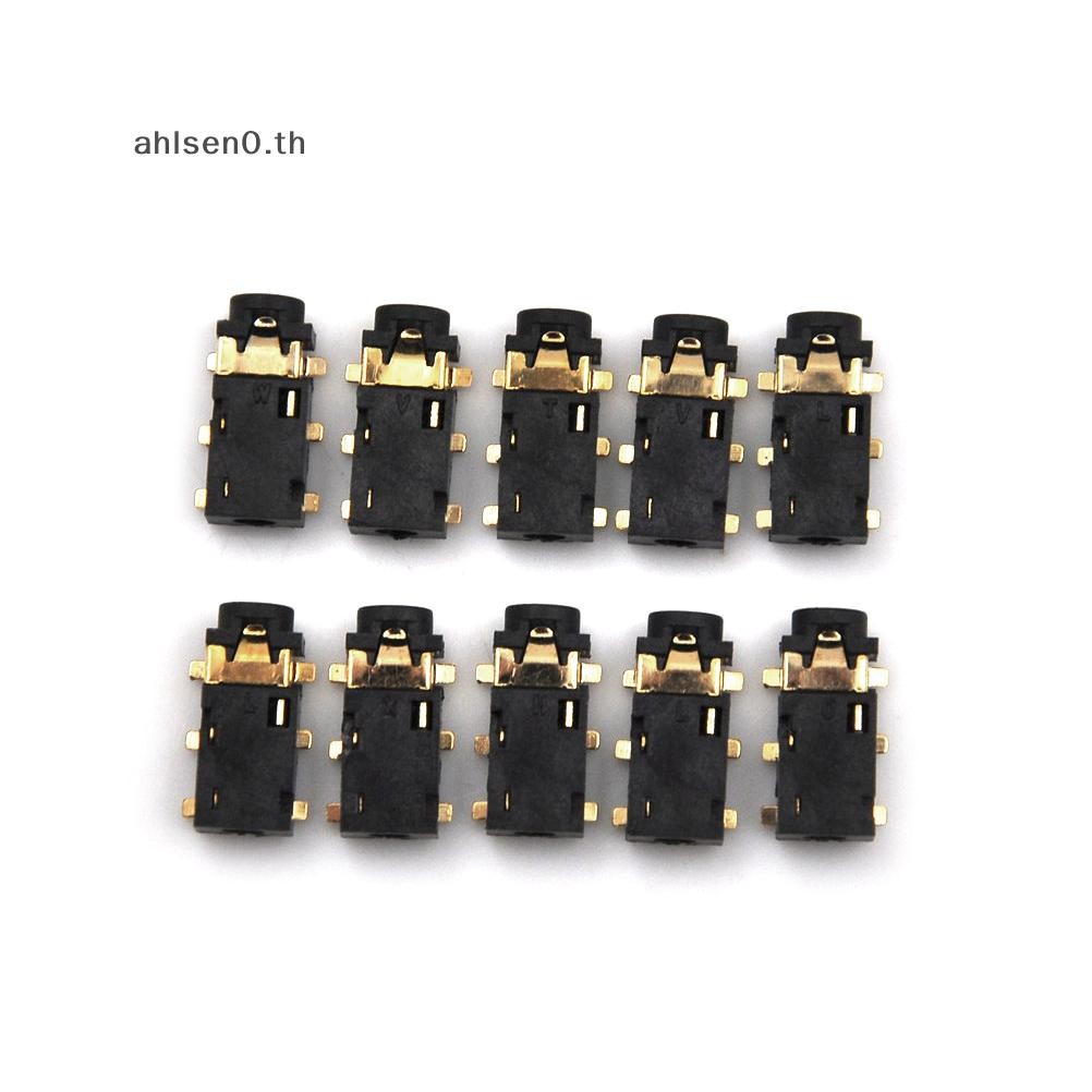 Ahlsen0 10 ชิ้น 2.5 มิลลิเมตรขั้วต่อเสียงหญิง 6 พิน SMT SMD แจ็คหูฟัง ...