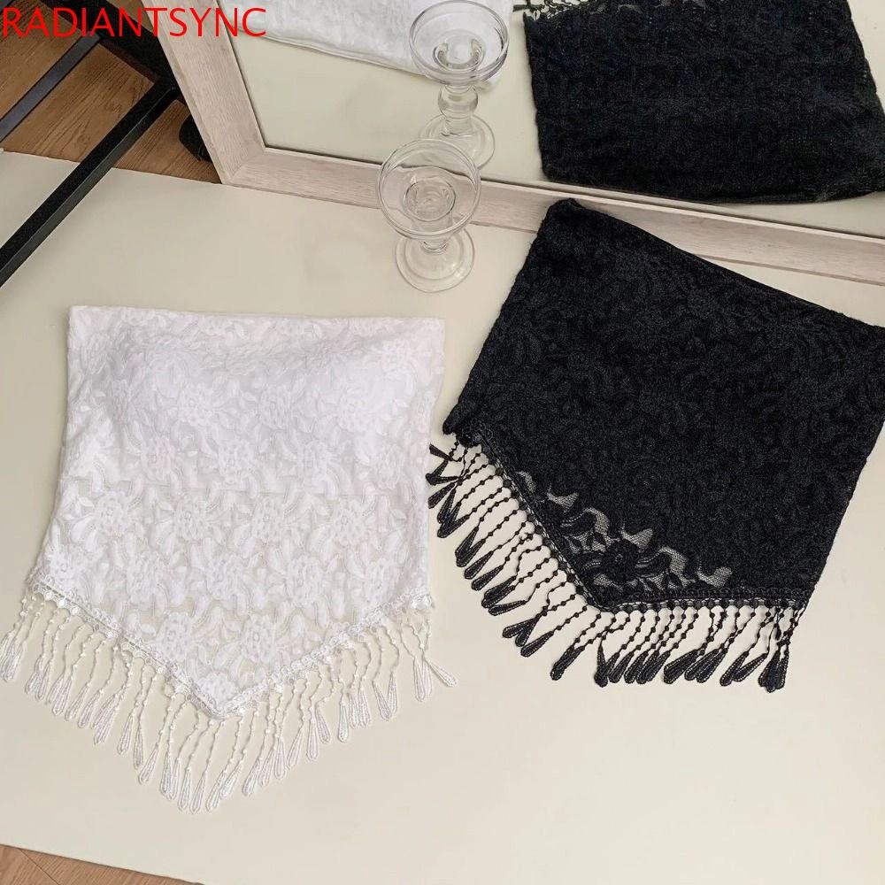 RADIANTSYNC ลูกไม้ตาข่าย Camisole, พู่ปิดไหล่ลูกไม้ Crop Tube Top, Ins แฟชั่นไม่มีรอยต่อ ...