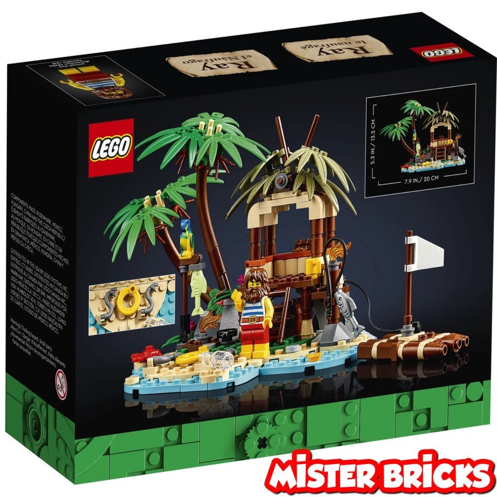 ของเล่นเด็ก LEGO® 40566 Ray the Castaway - Unique Adventure-Themed ...