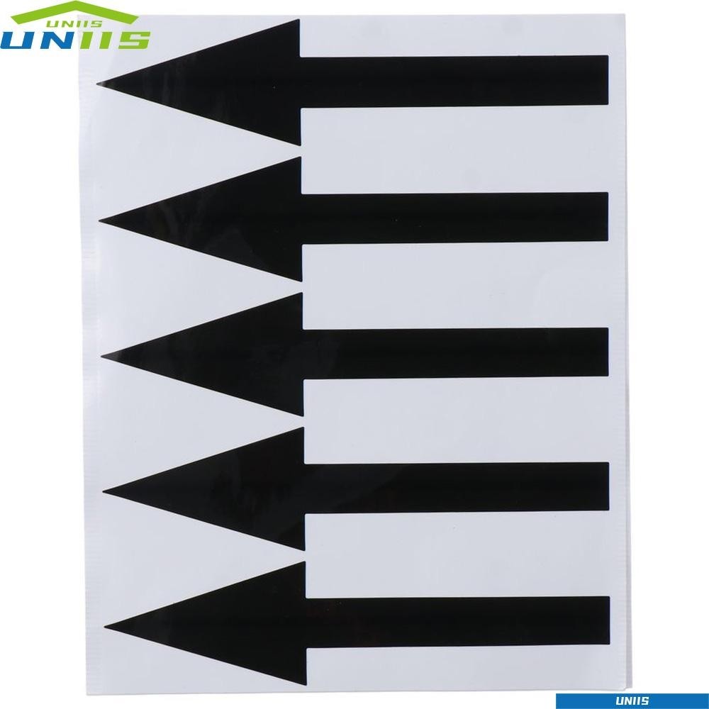 Uniis ป้ายท่อลูกศรยาว, ป้ายบอกทิศทางกาว PVC ขนาด 6 นิ้ว, 15 ชิ้นสีดํา/สีแดง Arrow Self-กาวกระดาษ ...