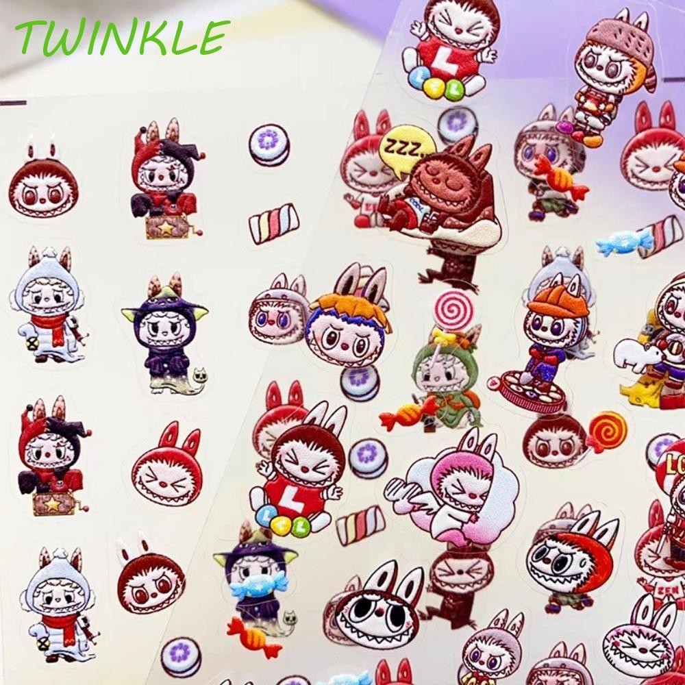 Twinkle1 Labubu สติกเกอร์, Labubu Kirby สติ๊กเกอร์ติดเล็บ, สติ๊กเกอร์ตก ...