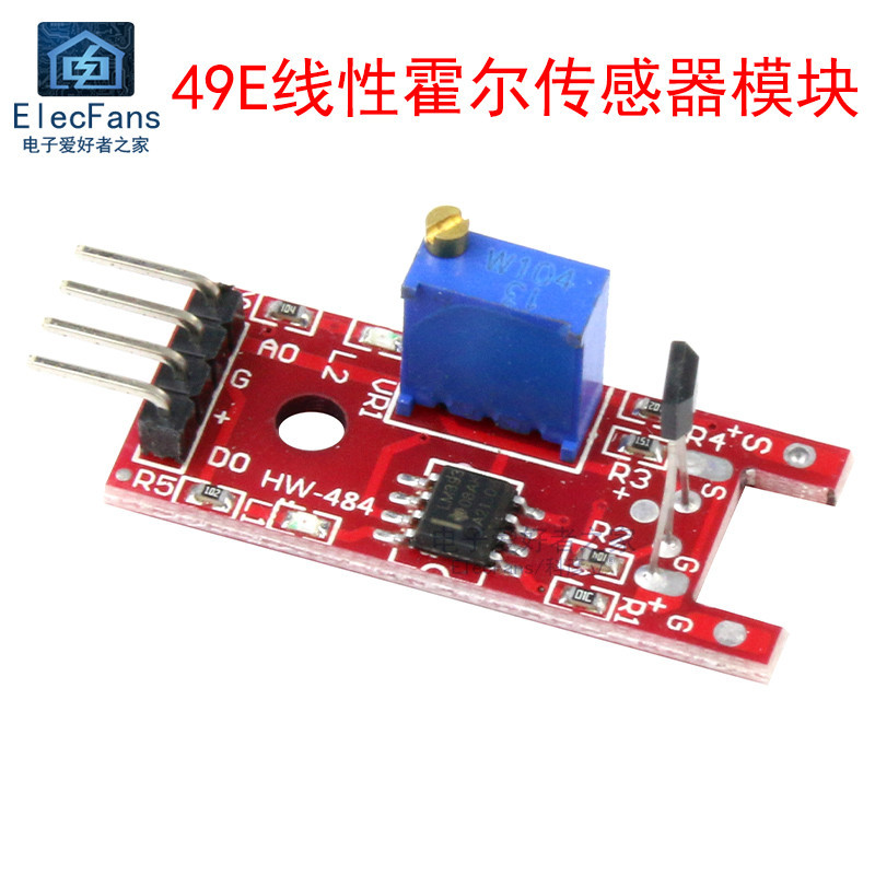 49e Linear Hall Sensor โมดูลแม่เหล็กแม่เหล็กแม่เหล็กแม่เหล็ก Field ...