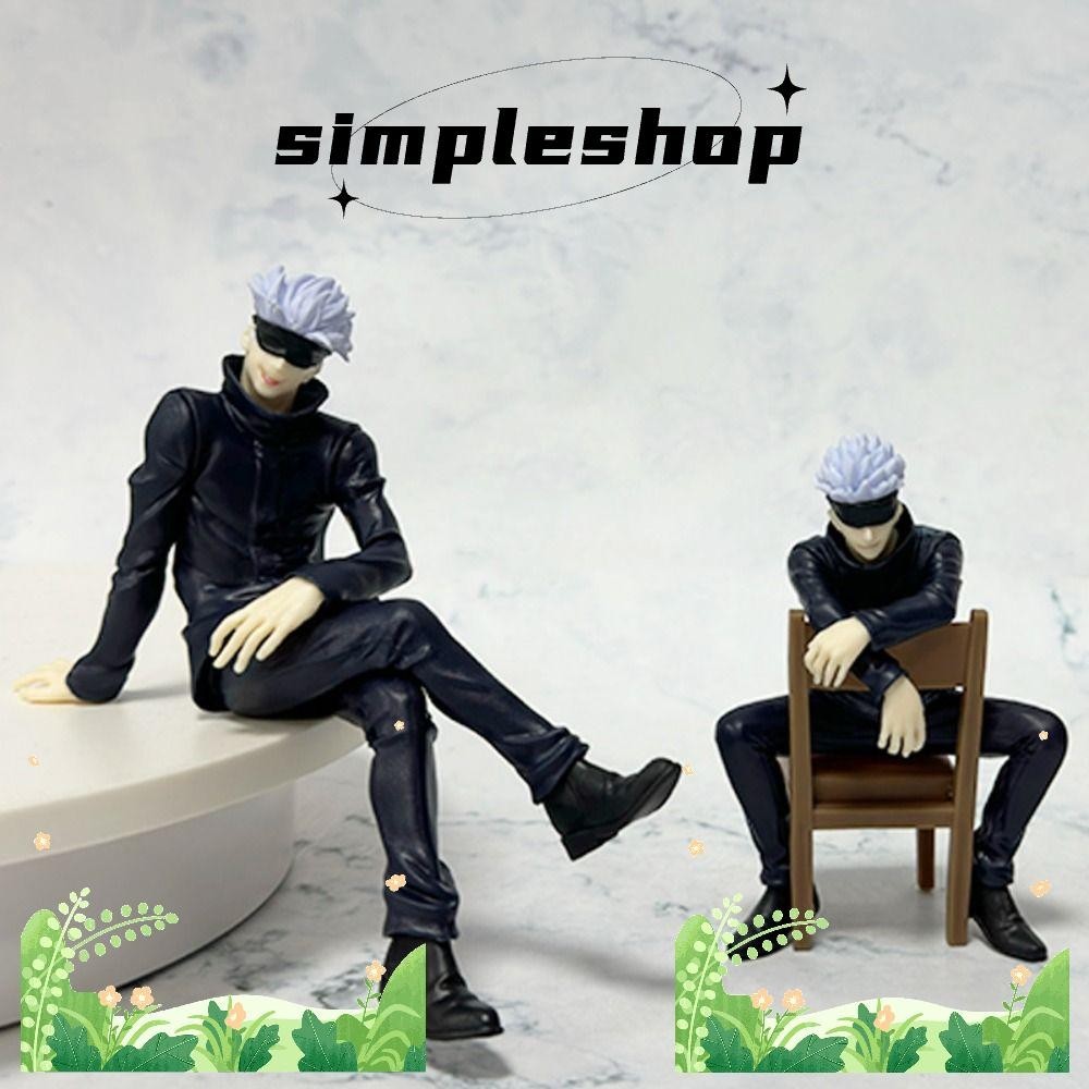 Simple Gojo Satoru ตุ๊กตา, PVC ที่นั่ง Jujutsu Kaisen Action Figure ...