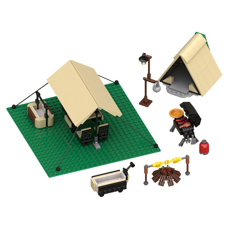 ใช้งานร่วมกับ Lego City Series Camping Picnic ประกอบ Building Block ของ ...