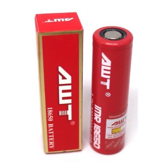 รุ่นชาร์จ ถ่านชาร์จ AWT Red IMR18650 ของแท้ เช็คโค๊ดได้ทุกก้อน(1 ก้อน ...