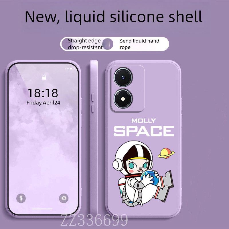 เคส VIVO Y02S Y02 Y02A Y02T V2203 V2252 V2254 molly นักบินอวกาศเคส ...