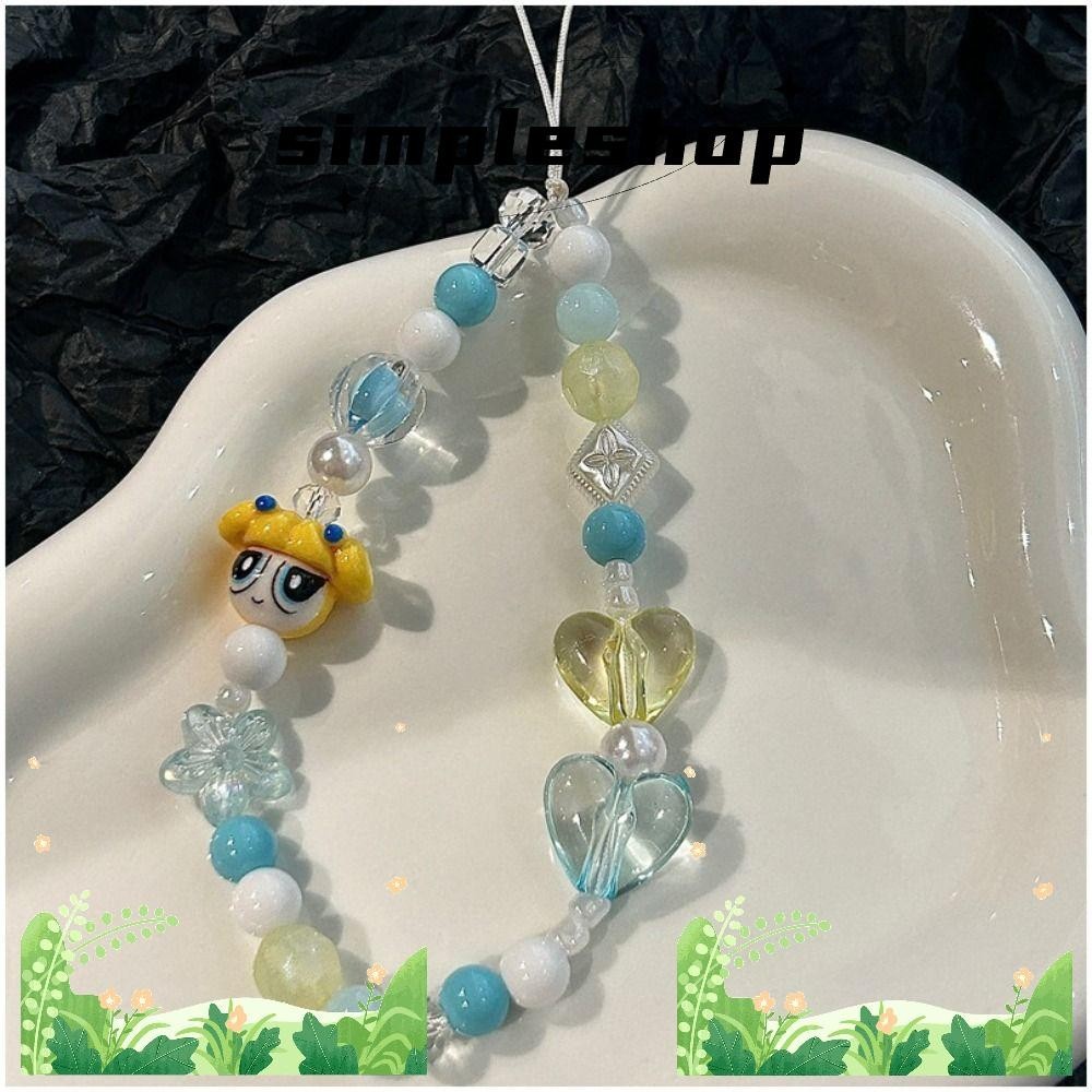 เคสโทรศัพท์ SIMPLE, The Powerpuff Girls Popmart Phone Chain, สายรัด ...