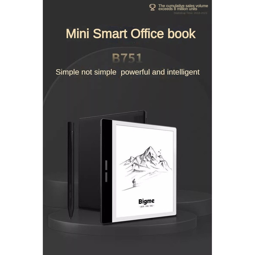 Bigme B751 เครื่องอ่านอิเล็กทรอนิกส์หน้าจอหมึกที่เขียนด้วยลายมือ 7 นิ้ว ...