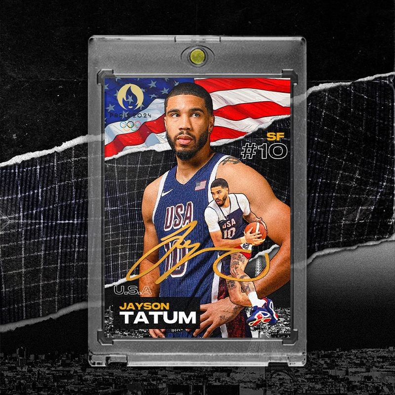 Jason Tatum 2024 Paris Olympics American Dream Team Signature โฮมเมด ...