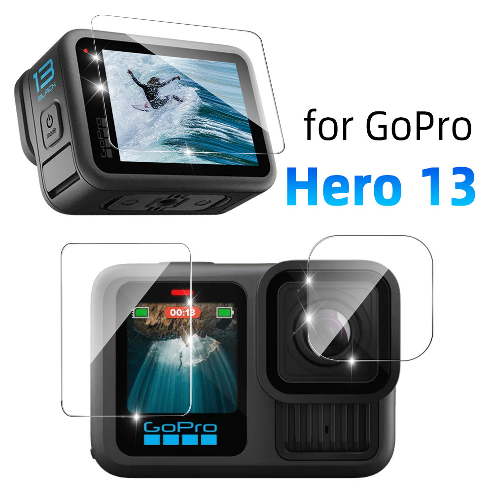 ฟิล์มกันรอยสําหรับ GoPro Hero 13 Screen Ultra-HD กระจกนิรภัยหน้าจอ ...