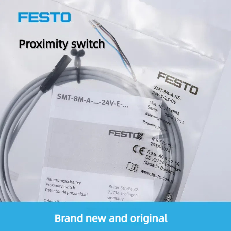 Festo สวิตช์สัญญาแม่เหล็ก SMT-8M-A-NS-24V-E-2,5-OE 574338 574335 610452(ต้นฉบับใหม่) | Shopee ...