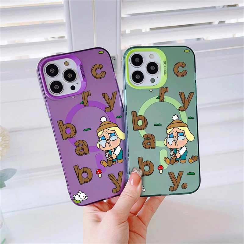 Cry Baby ในไม้ Micro Frosted Hard MagFit iPhone สําหรับ iPhone 16 Pro ...