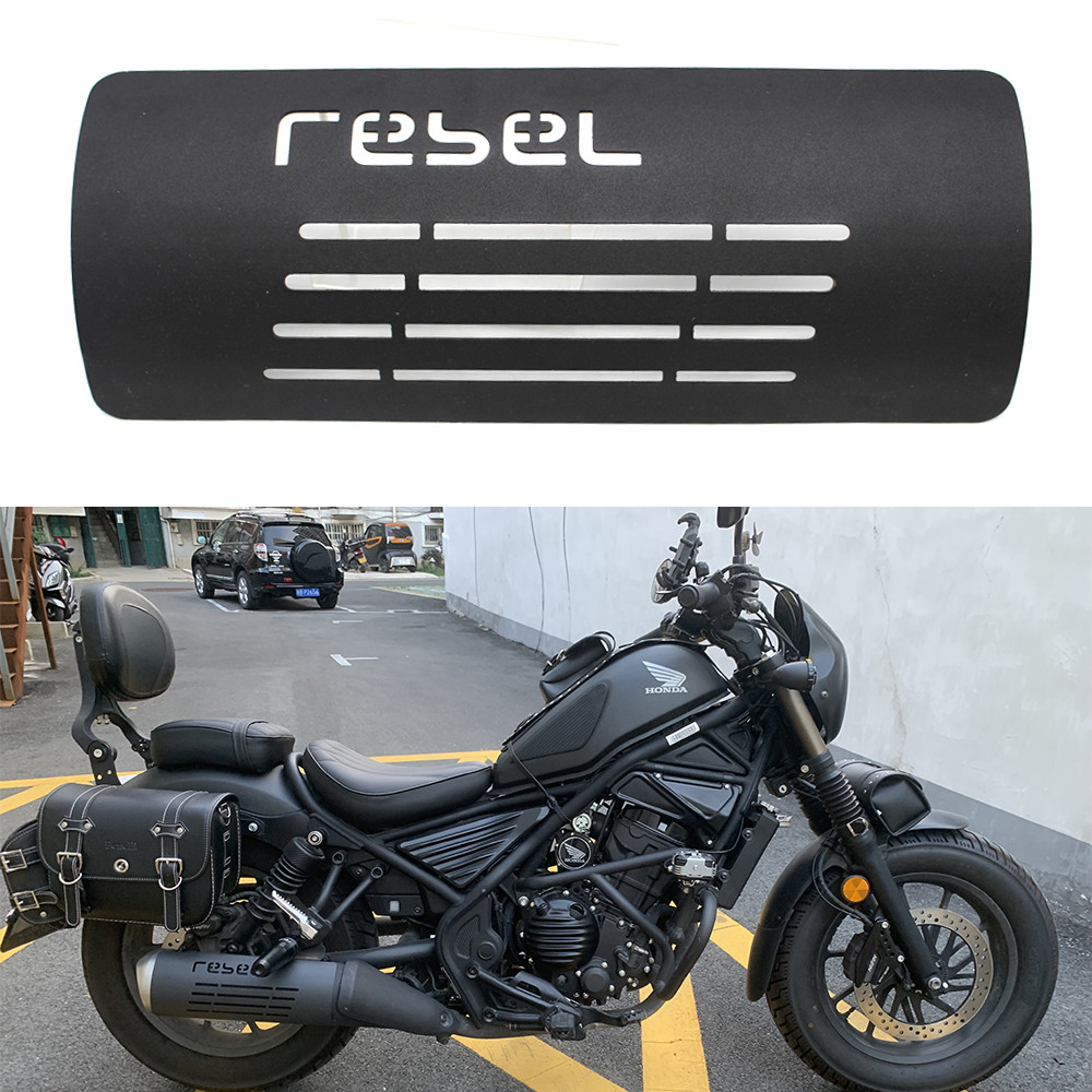 เหมาะสําหรับ Honda Rebels CM300 CM500 REBEL ท่อไอเสียสแตนเลส Anti-scalding ฝาครอบท่อไอเสียฉนวน ...