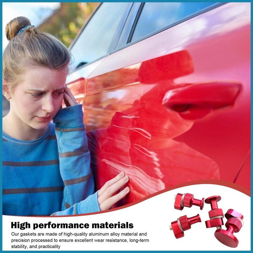 รถ Dent Puller Tabs 4PCS อลูมิเนียม Body Repair Dent Removal เครื่องมือ ...