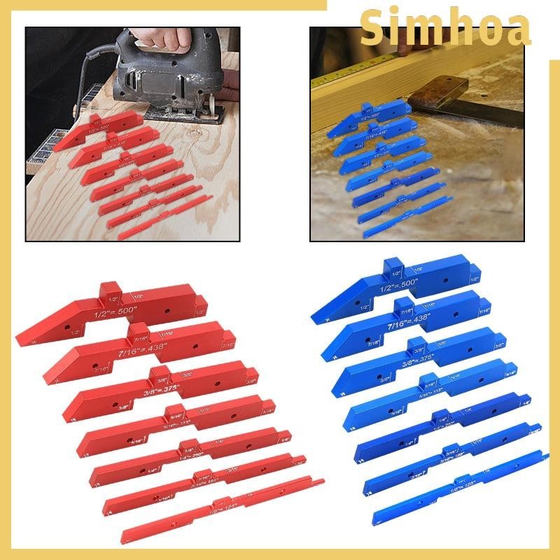 [SIMHOA] 7 ชิ้น Router Table Saw Setup Bars Setup Blocks ทนทานสําหรับ ...