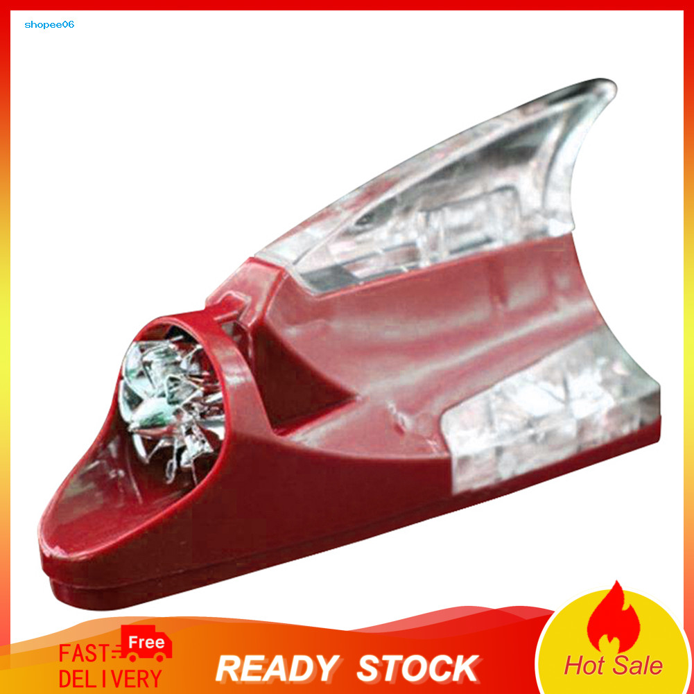 Setn รถจัดแต่งทรงผมอัตโนมัติพลังงานลม Shark Fin รูป LED คําเตือนโคมไฟไฟกระพริบ | Shopee Thailand