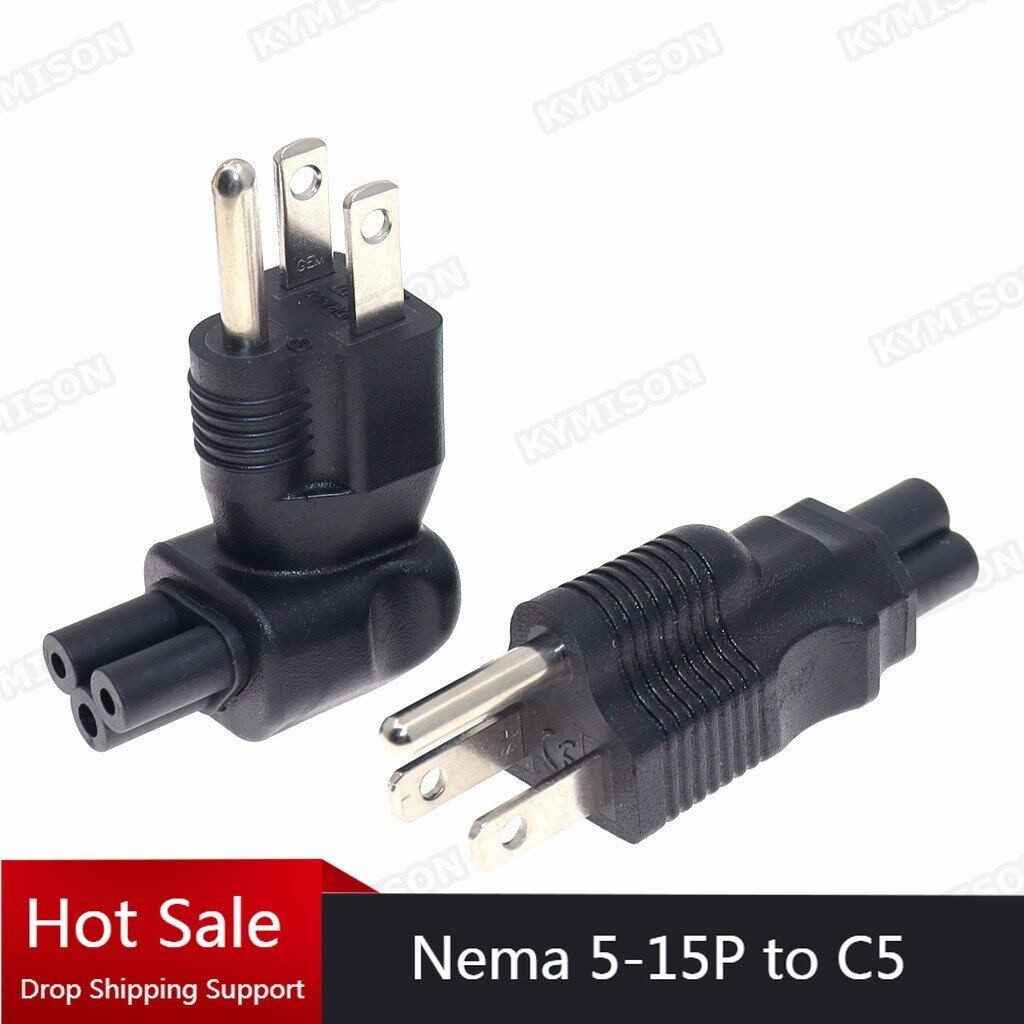 Us American Standard Plug to IEC320 C5 AC Power Plug, Nema 5-15P ชาย C5 ...