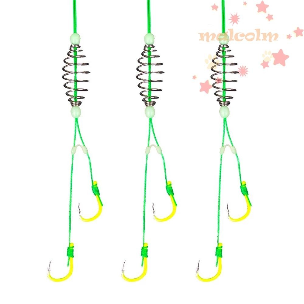 Malcolm Fish Line Hook เหล็กคาร์บอน Anti-winding พร้อมสาย PE สายตกปลา ...