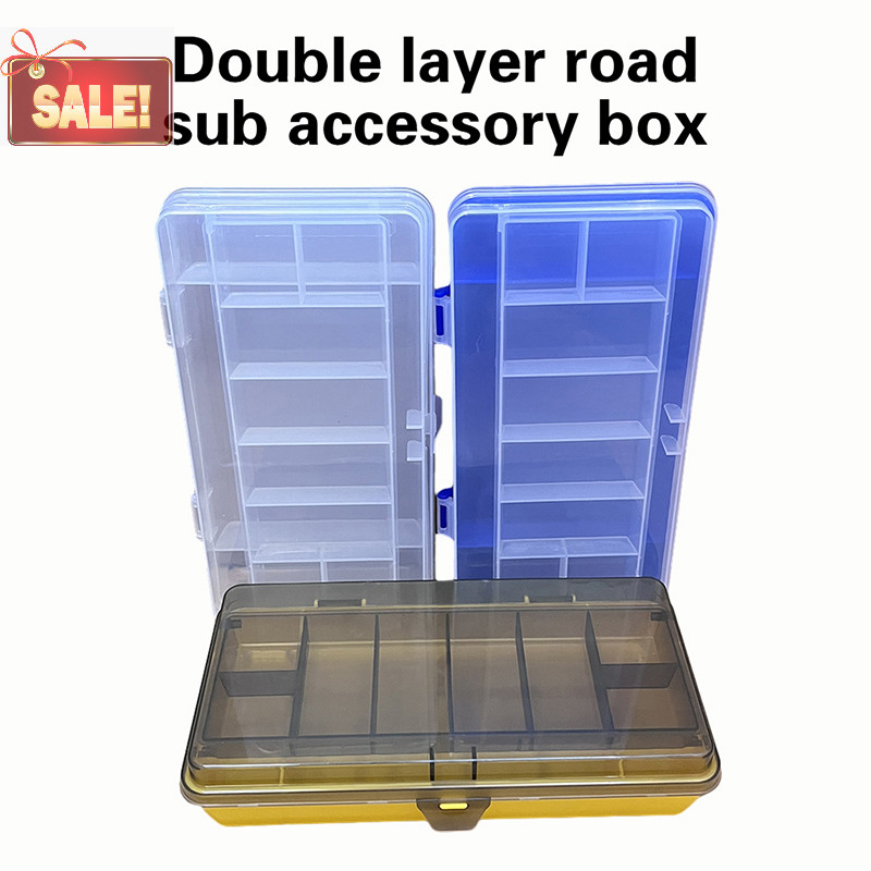 Bl Double Laya Fishing Tackle กล่อง PP อุปกรณ์เสริมกล่องเครื่องมือแยก ...