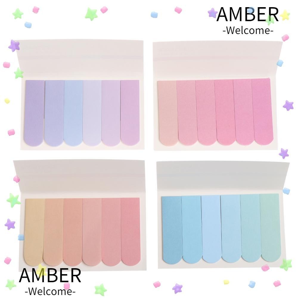 Amber 120 แผ่น Sticky Notes แฟชั่นน่ารัก Tab Strip Label อุปกรณ์ ...