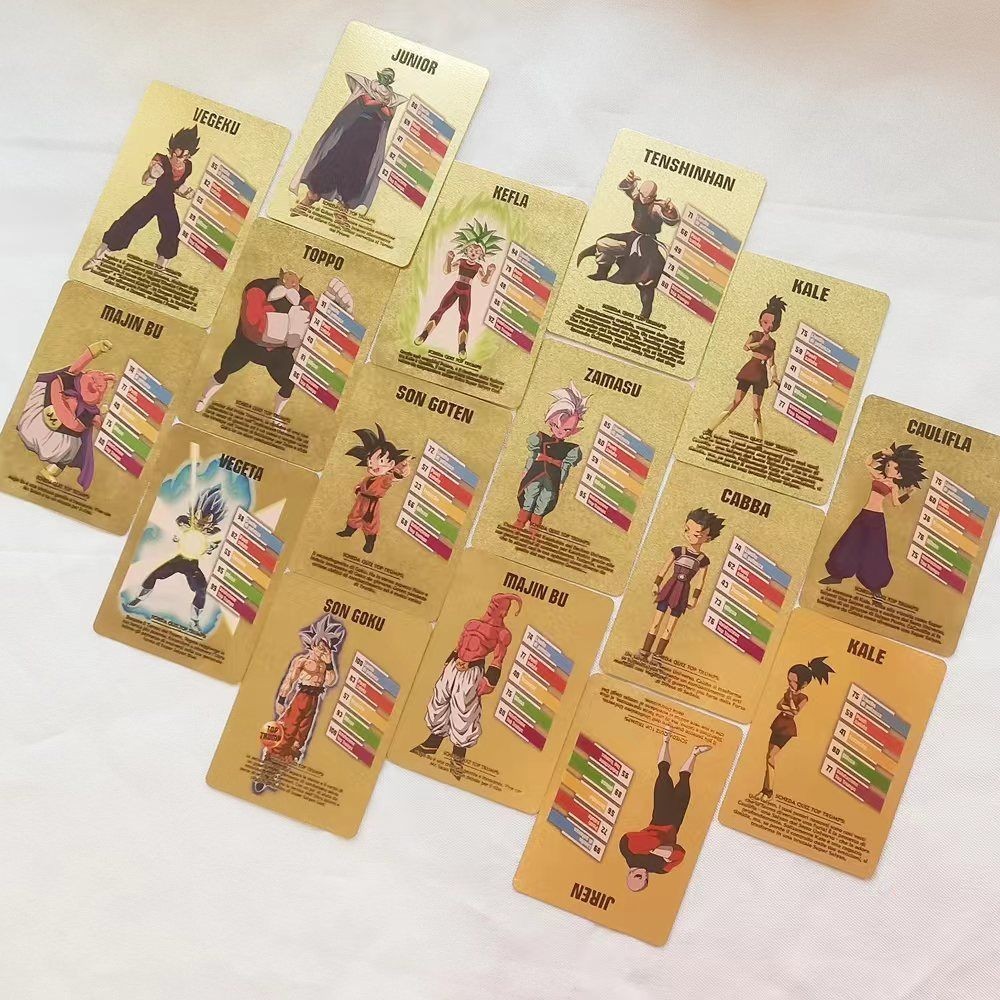Dragon Ball Card Gold ฟอยล์ PET คลาสสิกการ์ดกันน้ำ55 pcs การ์ดของขวัญ ...
