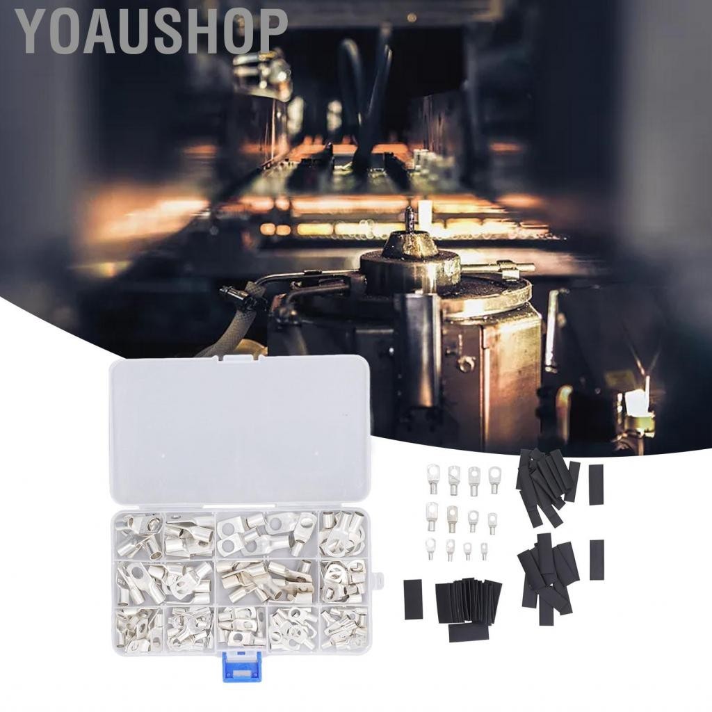 Yoaushop 240 ชิ้น แบตเตอรี่ ปลายสายเคเบิล ทองแดง SC ลวด Lug Ring ...