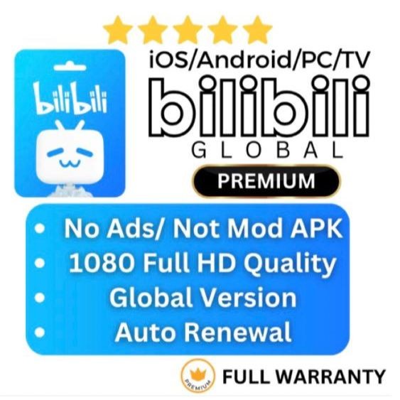 Bilibili Premium Anime Unlimited Anime Website Shared Acc | Shopee Thailand