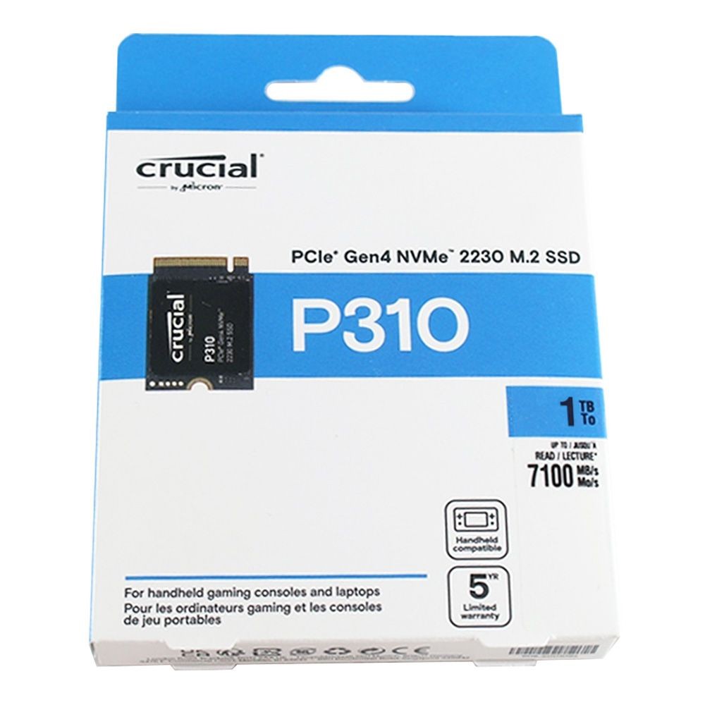 Crucial 1TB P310 PCIe Gen4 M.2 2230 SSD (CT1000P310SSD2) for Steam Deck ...