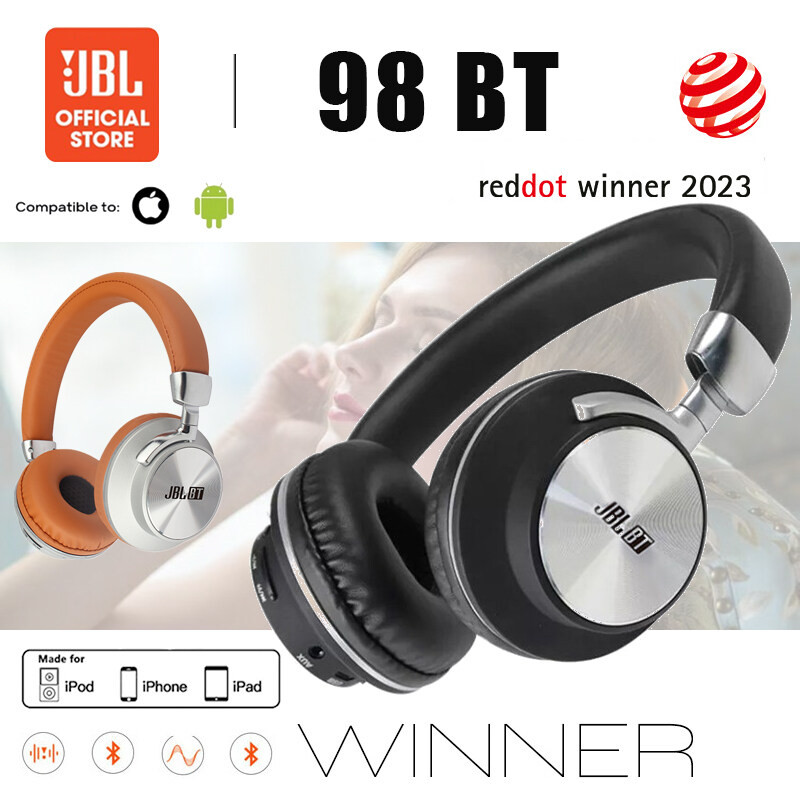 หูฟังบลูทูธแท้JBL 98BT หูฟังเบสหนักๆ Bluetooth Headset Headphones หูฟังบลูทูธ Noise Cancelling ...