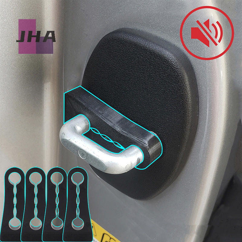 [JHA] 4 ชิ้น/เซ็ตอุปกรณ์เสริม DIY ในรถยนต์ซีลดูดซับแรงกระแทก Universal ...