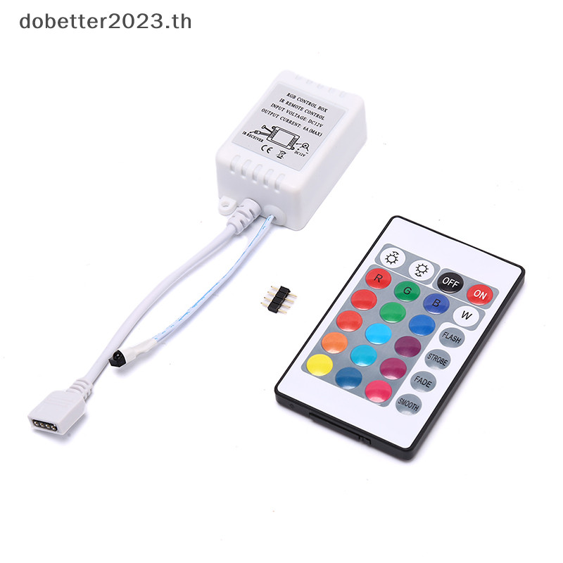 [DB] Led RGB Controller 24 Key IR Remote DC12V กล่องควบคุมหรี่ไฟสําหรับไฟ LED Strip [คลังสินค้า ...