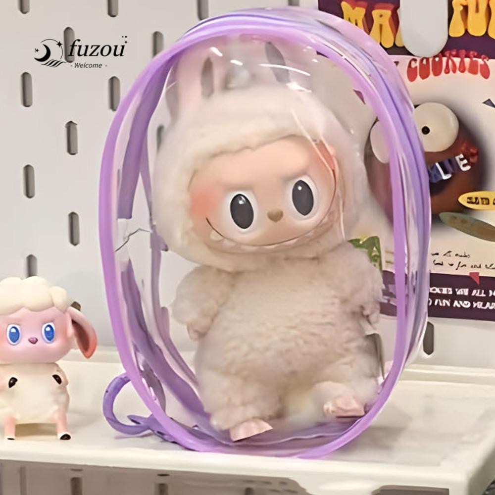 Fuzou Baby Three Doll Storage Bag, พร้อมพวงกุญแจสี Hariballs Labubu ...