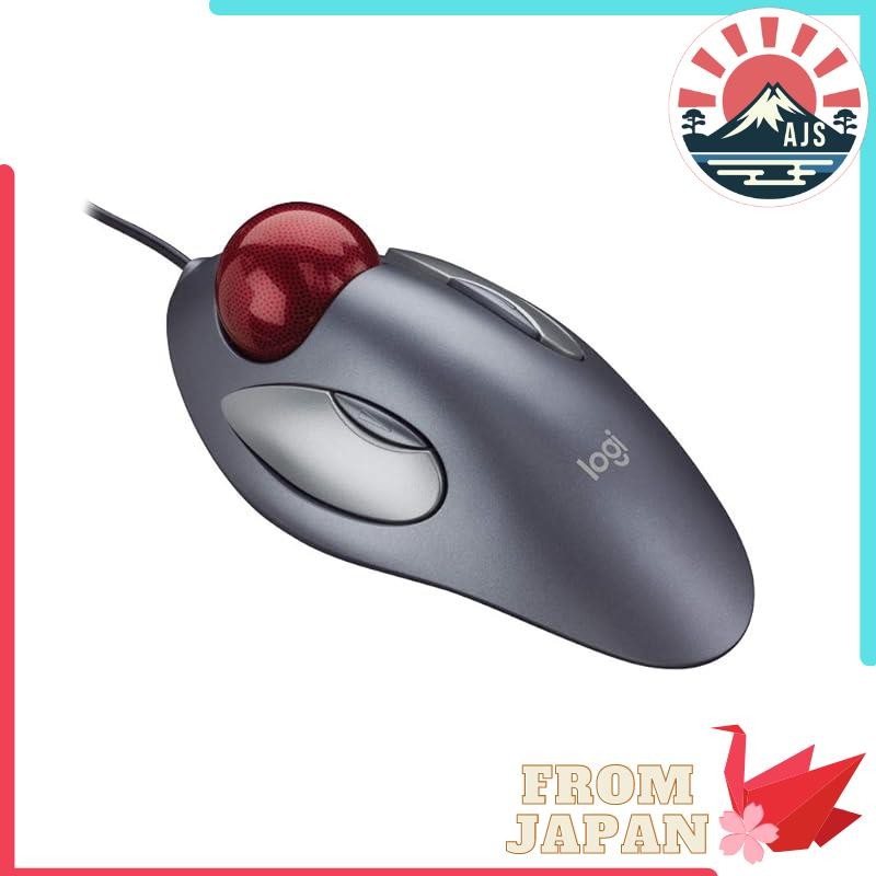 Logicool TM-150r Trackman Marble Wired Mouse Trackball Symmetrical USB ...