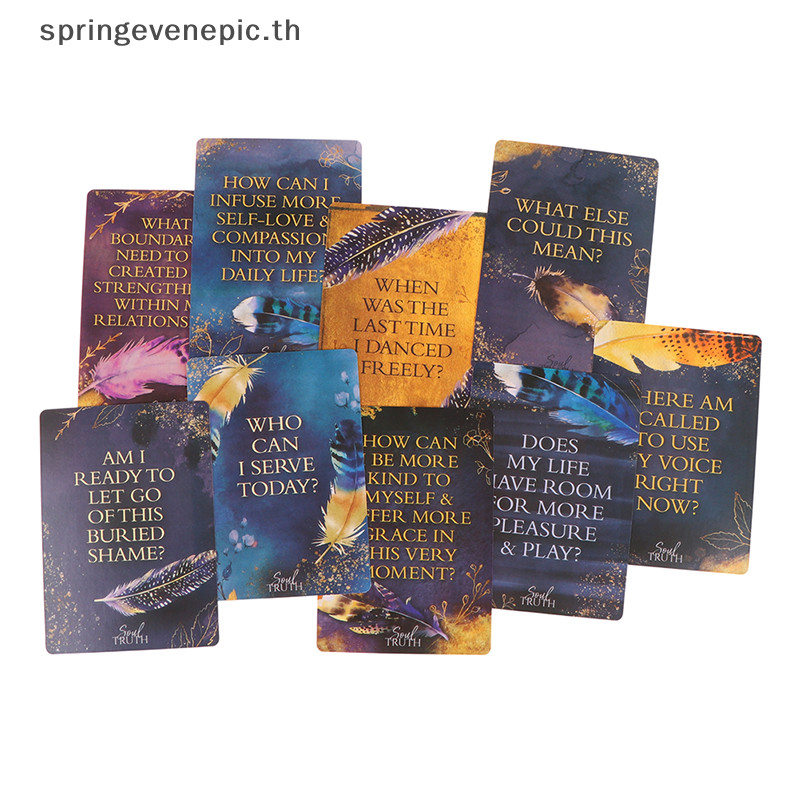 Springevenepic 1 กล่อง Tarot Deck Oracles การ์ด 56 ชิ้น Divination Of ...